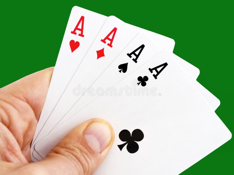 5 Aces? Cheater stock photo. Image of winner, cheater, holdem - 437206