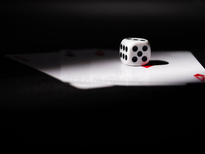 Aces Playing Cards and Dice Stock Image - Image of poker, luck: 363513365