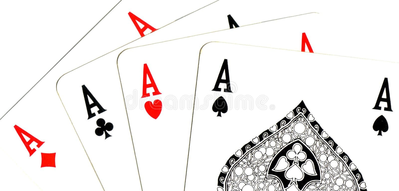 Human Skeleton Hand Holding Four Aces Stock Vector - Illustration of ...