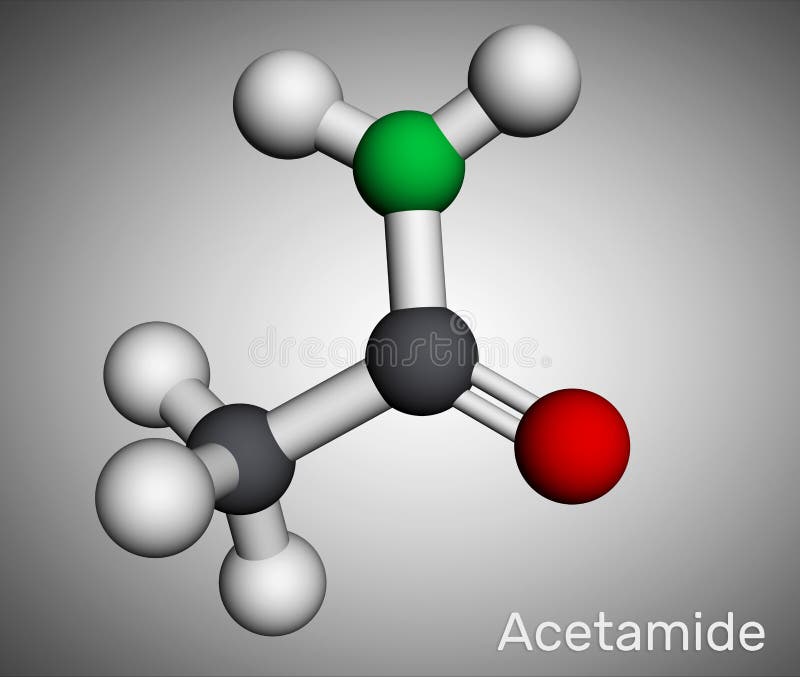 Acetamide, Ethanamide Molecule. it is a Monocarboxylic Acid Amide ...