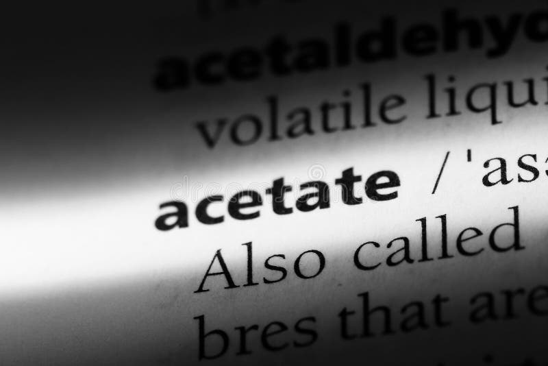 Acetate stock photo. Image of dictionary, text, word - 114408012