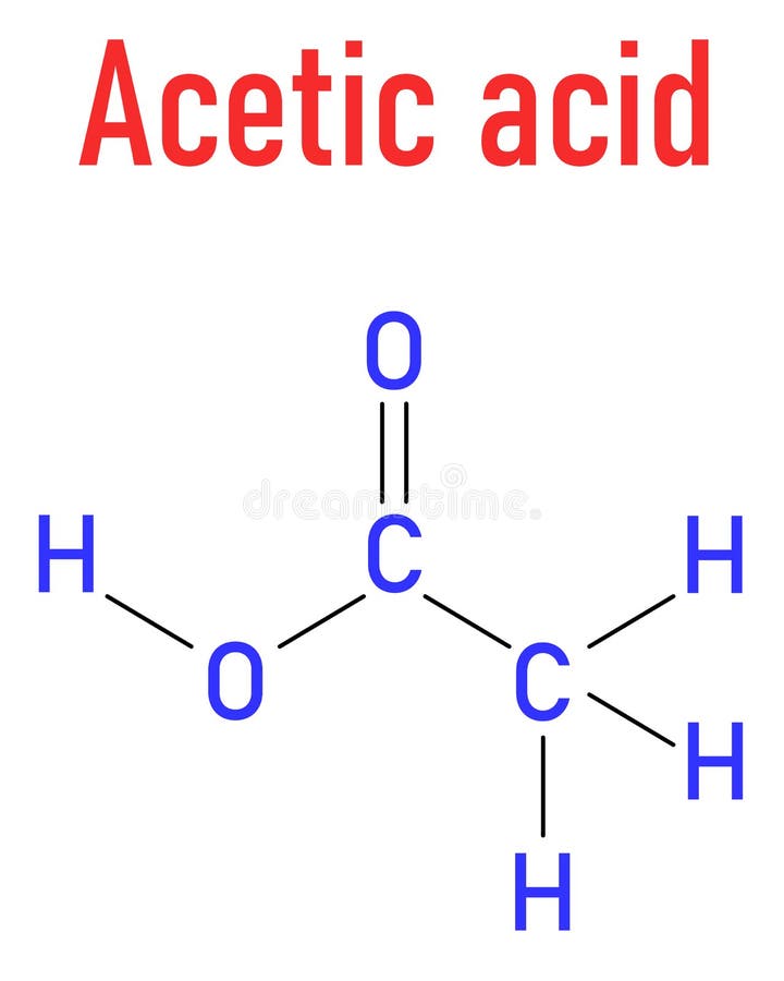 Acetic Acid Molecule. Vinegar is an Aqueous Solution of Acetic Acid ...