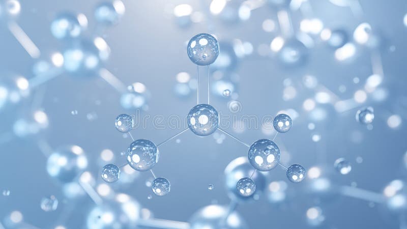 Acetone Molecular Structure 3d, Flat Model, 2-propanone, Structural ...