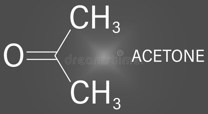 Acetone Skeletal Structure