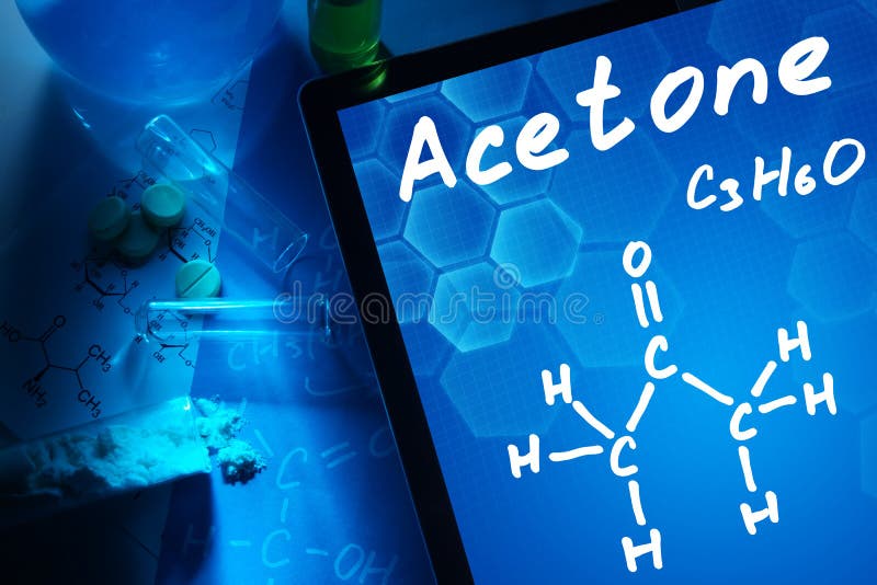 Acetone stock photo. Image of molecule, tubes, formula - 50994198