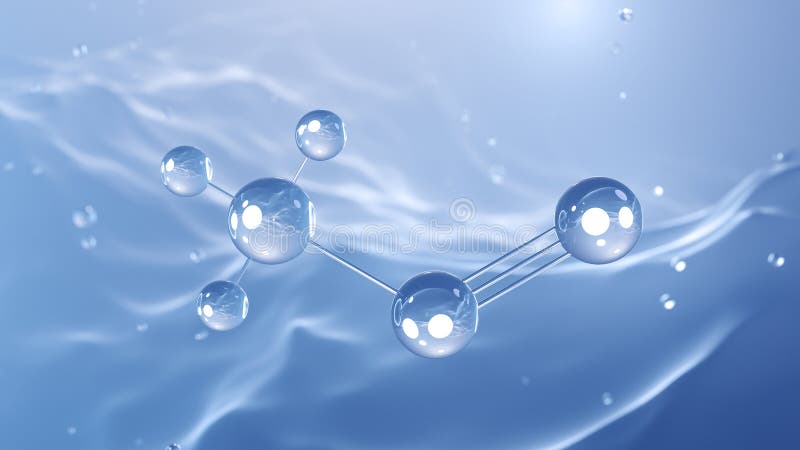 Acetonitrile Molecular Structure, 3d Model Molecule, Organic Nitrile ...