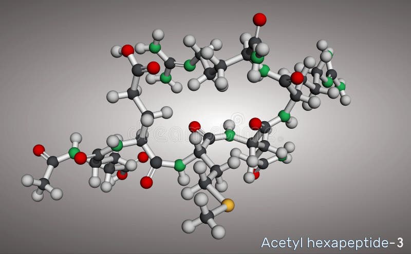 Acetyl Hexapeptide-3, Acetyl Hexapeptide-8. Argireline Molecule ...