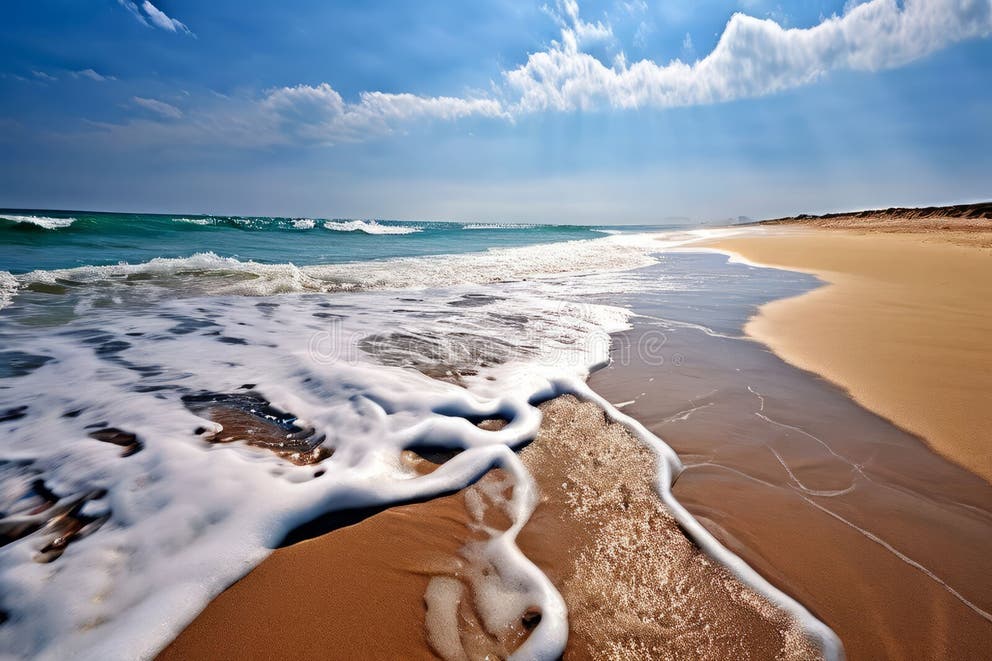 Wavy Textures a Beach with Different Textures Created by the Wav Stock ...