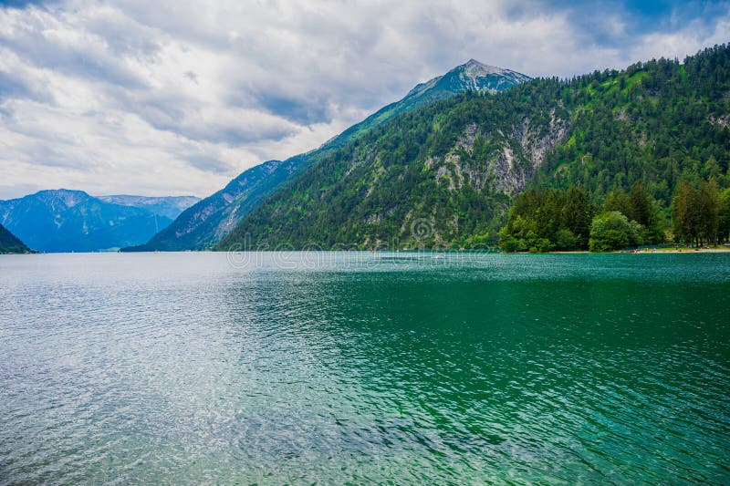 Lake Achen is a Lake North of Jenbach in Tyrol Stock Image - Image of ...