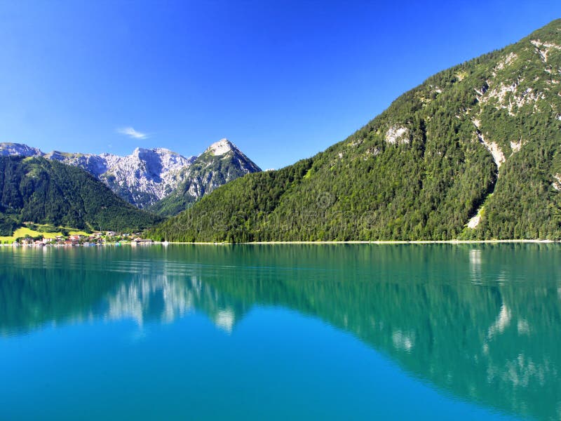 The Achensee Lake in Austria Stock Photo - Image of landscape, land ...