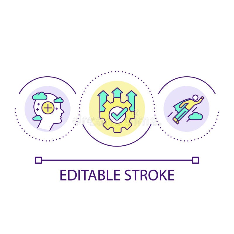 Achieve High Levels of Performance Loop Concept Icon Stock Vector ...