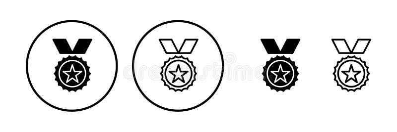 Achieve Icon Vector. Medal Icon . Award. Certificate Stock Vector ...