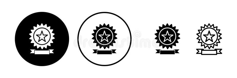 Achieve Icon . Medal Icon Vector. Award. Certificate Stock Vector ...