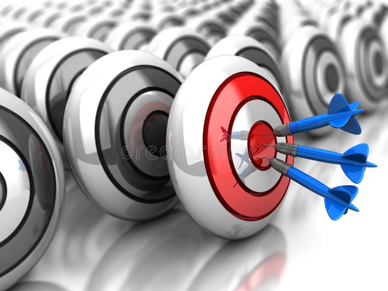 Bullseye Achievement Stock Illustrations – 20,501 Bullseye Achievement ...