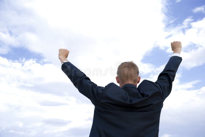 Achievement stock image. Image of suit, celebration, winning - 6437223