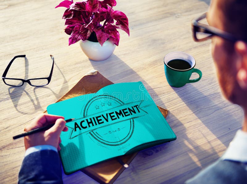 Achievement Accomplishment Success Goal Concept Stock Image - Image of ...