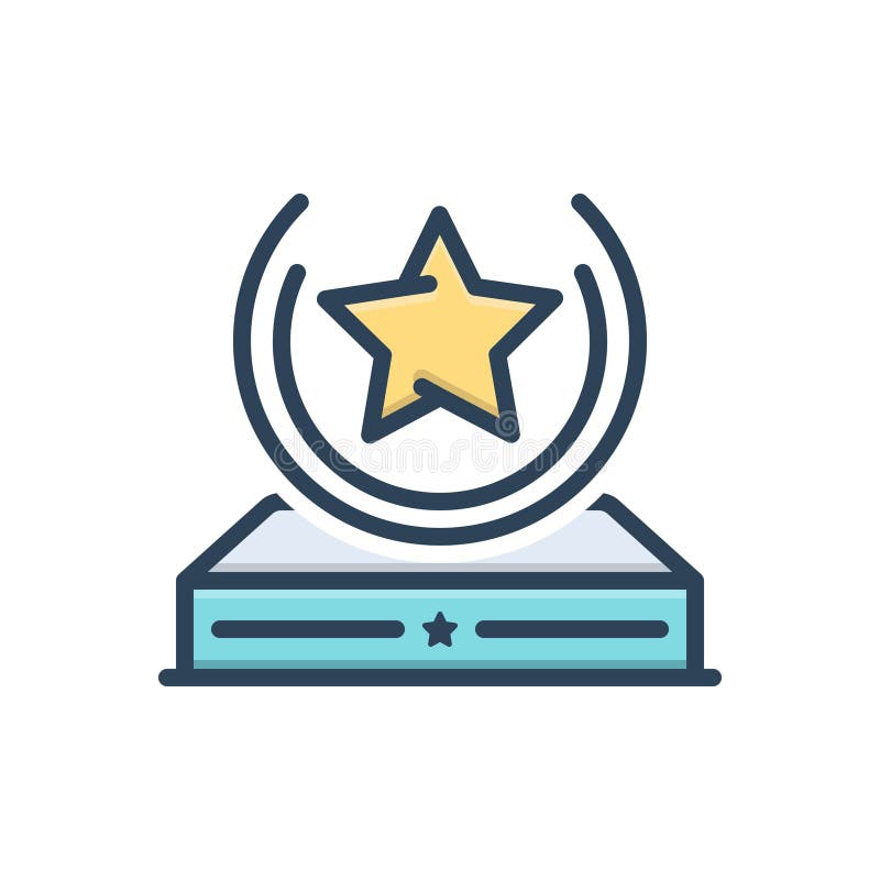 Color Illustration Icon for Achievement Award, Achievement and Winner ...