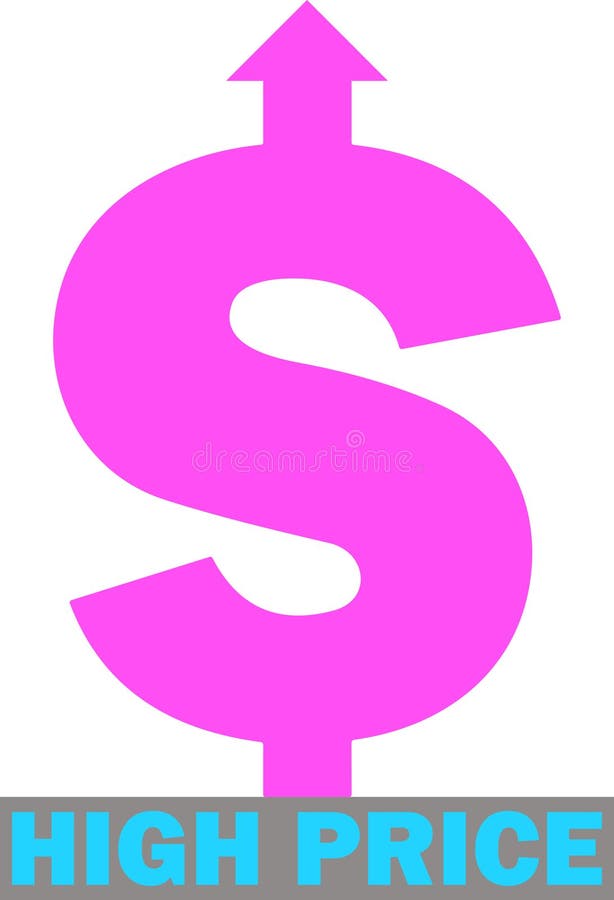 High Dollar Symbol, Dollar Price High, Price Increase Icon, Rising ...
