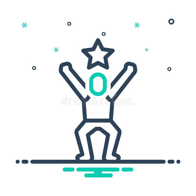 Mix Icon for Achievement, Accomplishment and Achievement Stock ...