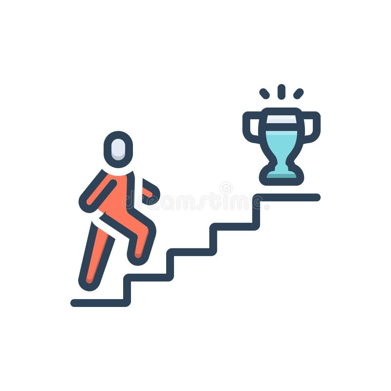 Color Illustration Icon for Achievement, Success and Trophy Stock ...
