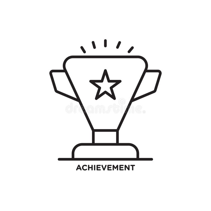 Achievement icon vector stock illustration. Illustration of winner ...