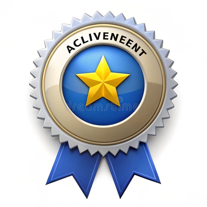 Achievement Isolated on White Background Stock Illustration ...