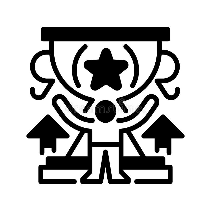 Achievement Line Icon. Universal Creative Premium Symbol. Vector Sign ...