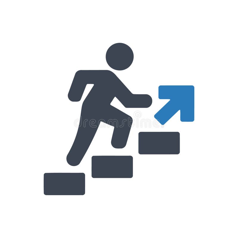 Achievement Steps Icon stock vector. Illustration of climb - 361911701