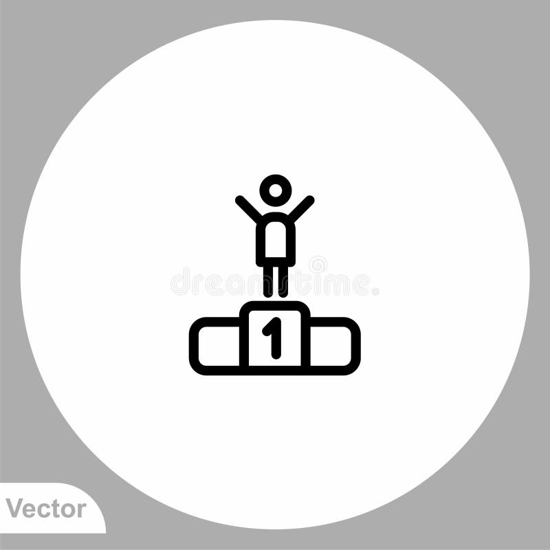 Achievement Vector Icon Sign Symbol Stock Vector - Illustration of ...