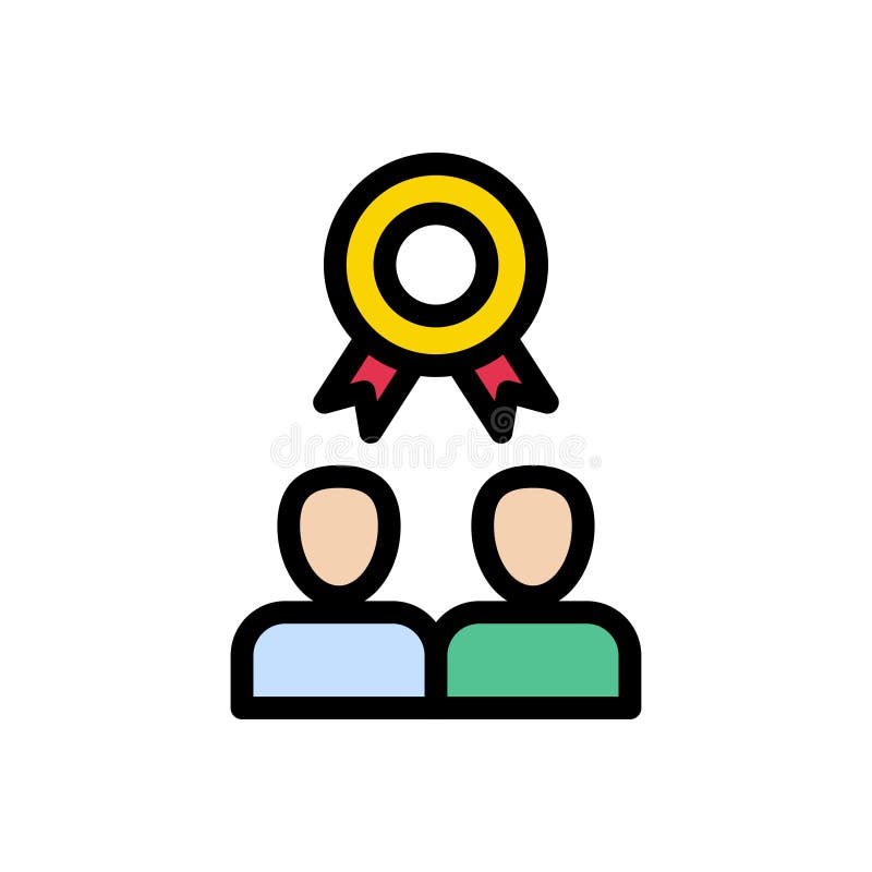 Achievement Vector Line Colour Icon Stock Vector - Illustration of ...