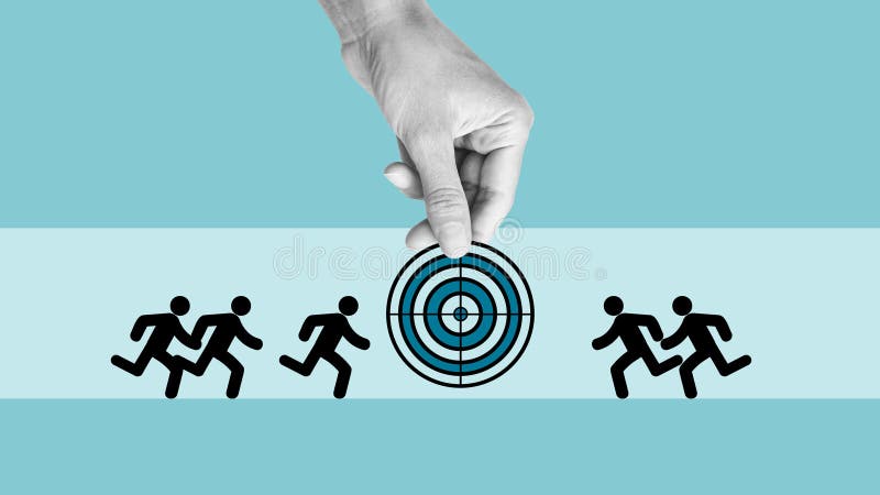 The Achieving Business Goals and Objectives Concept. Coach Motivates ...