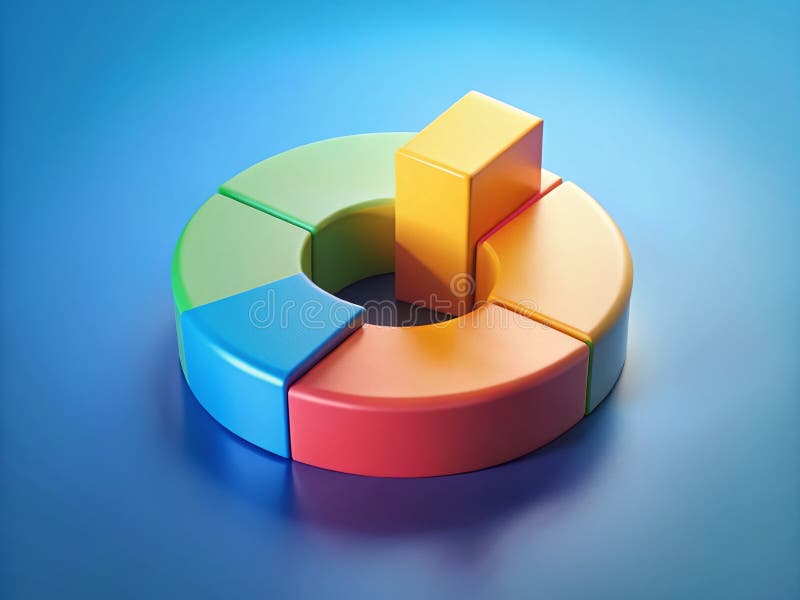 Achieving 92 Business Success a Comprehensive Isometric Pie Chart ...