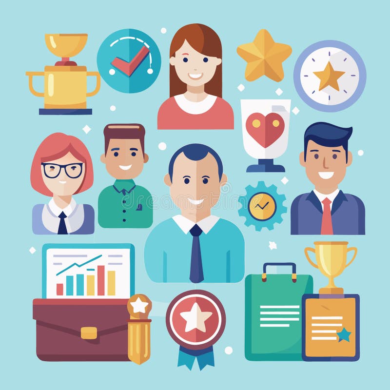 Achieving Excellence: Teamwork, Leadership, and Success Stock Image ...