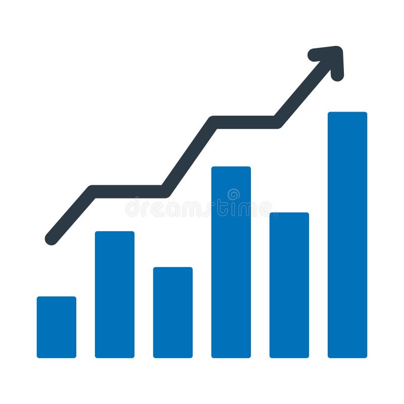 Achieving Goals, Bar Graph Vector Icon Which Can Easily Modify Stock ...