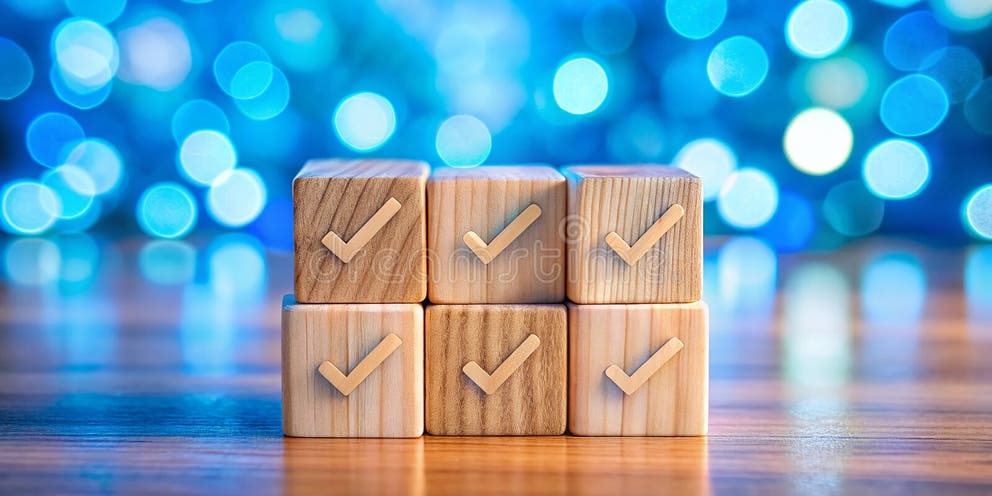 Achieving Goals a Visual Representation of Progress with Wooden Blocks ...