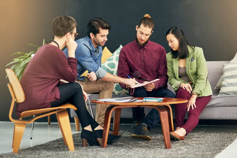 Achieving the Impossible Together As a Team. a Group of Young Creatives ...