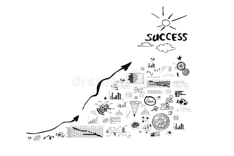 Achieving success stock illustration. Illustration of control - 45441487