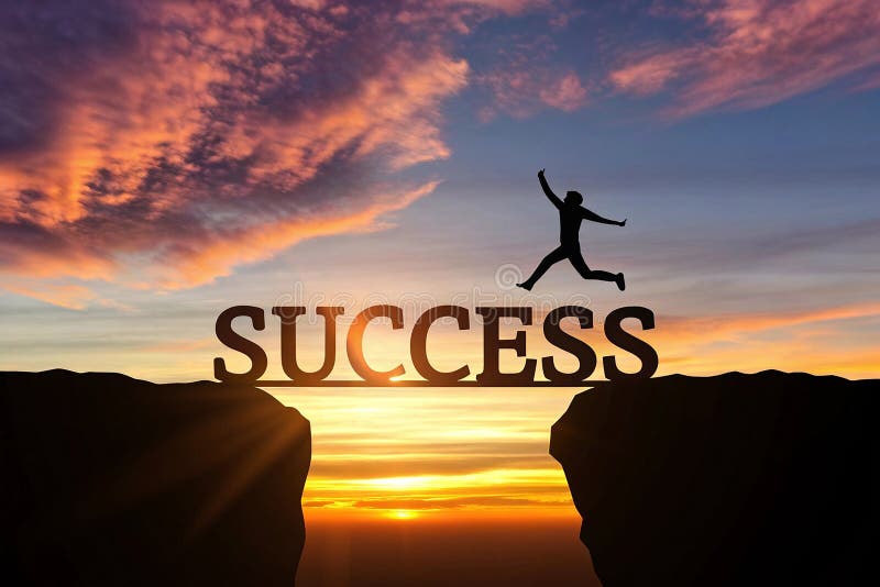 Achieving Success: Overcoming Obstacles Stock Illustration ...