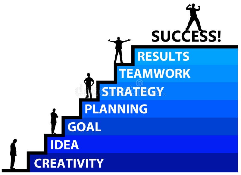 Achieving success stock illustration. Illustration of ambition - 90726493 Achieving success stock illustration. Illustration of ambition - 90726493
