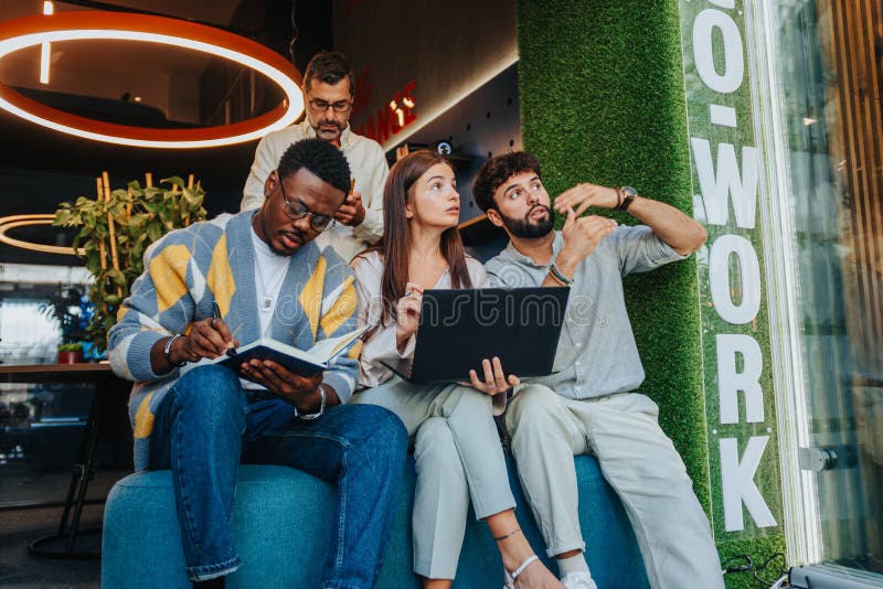 Achieving Success Together: Diverse Group of Colleagues Collaborating ...