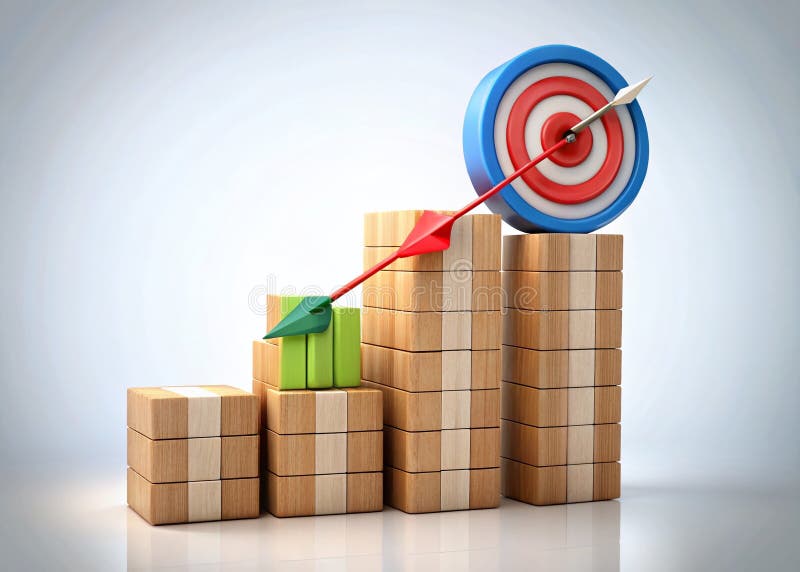 Achieving Sustainable Business Growth a Strategic Approach Visualized with a Soaring Arrow and ...