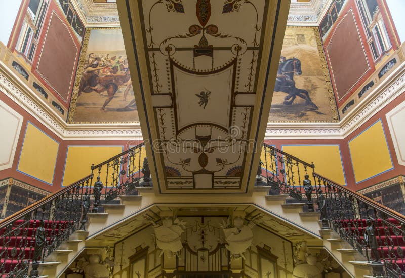 Achilleion, Corfu, Greece editorial photo. Image of staircase - 65544771