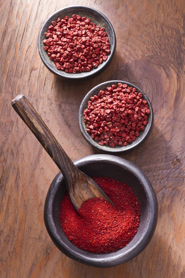 Achiote stock image. Image of ingredient, cuisine, african - 96485393