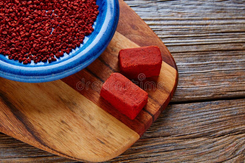 Achiote Seasoning Annatto Seed Mexico Popular Stock Image - Image of ...