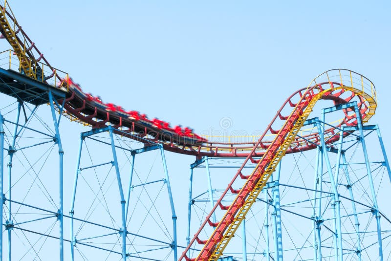 Achterbahn 14 stockfoto. Bild von sport, fahrt, rolle - 5597944