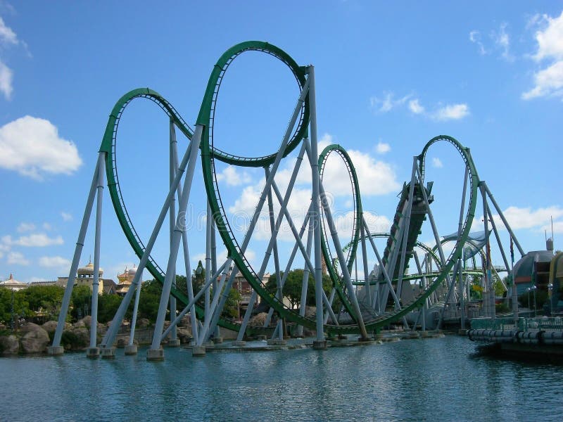 Achterbahn redaktionelles stockfotografie. Bild von grün - 29871962