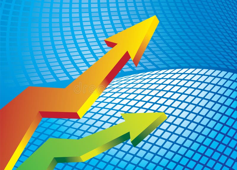 Achtergrond met pijlen vector illustratie. Illustration of samenvatting ...