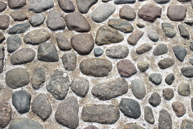 Achtergrond Van De Bestrating Van De Grote Keien Stock Afbeelding ...