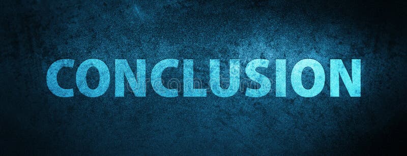 Conclusie Blauwe Vierkante Knoop Stock Illustratie - Illustration of ...