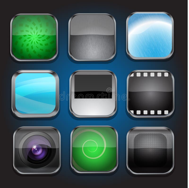 App pictogram-deel 2 vector illustratie. Illustration of leeg - 29875557